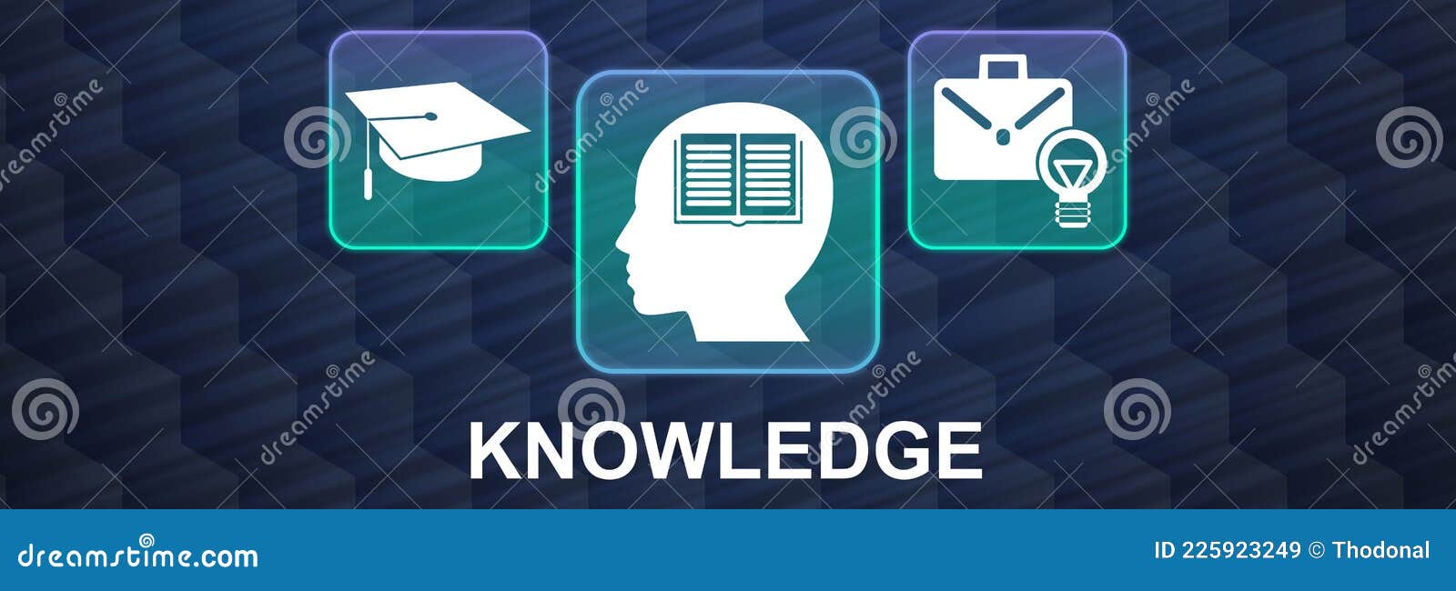 Concept of knowledge stock illustration. Illustration of experience ...