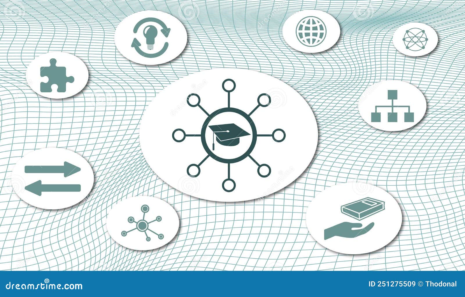 Concept of Knowledge Sharing Stock Illustration - Illustration of ...