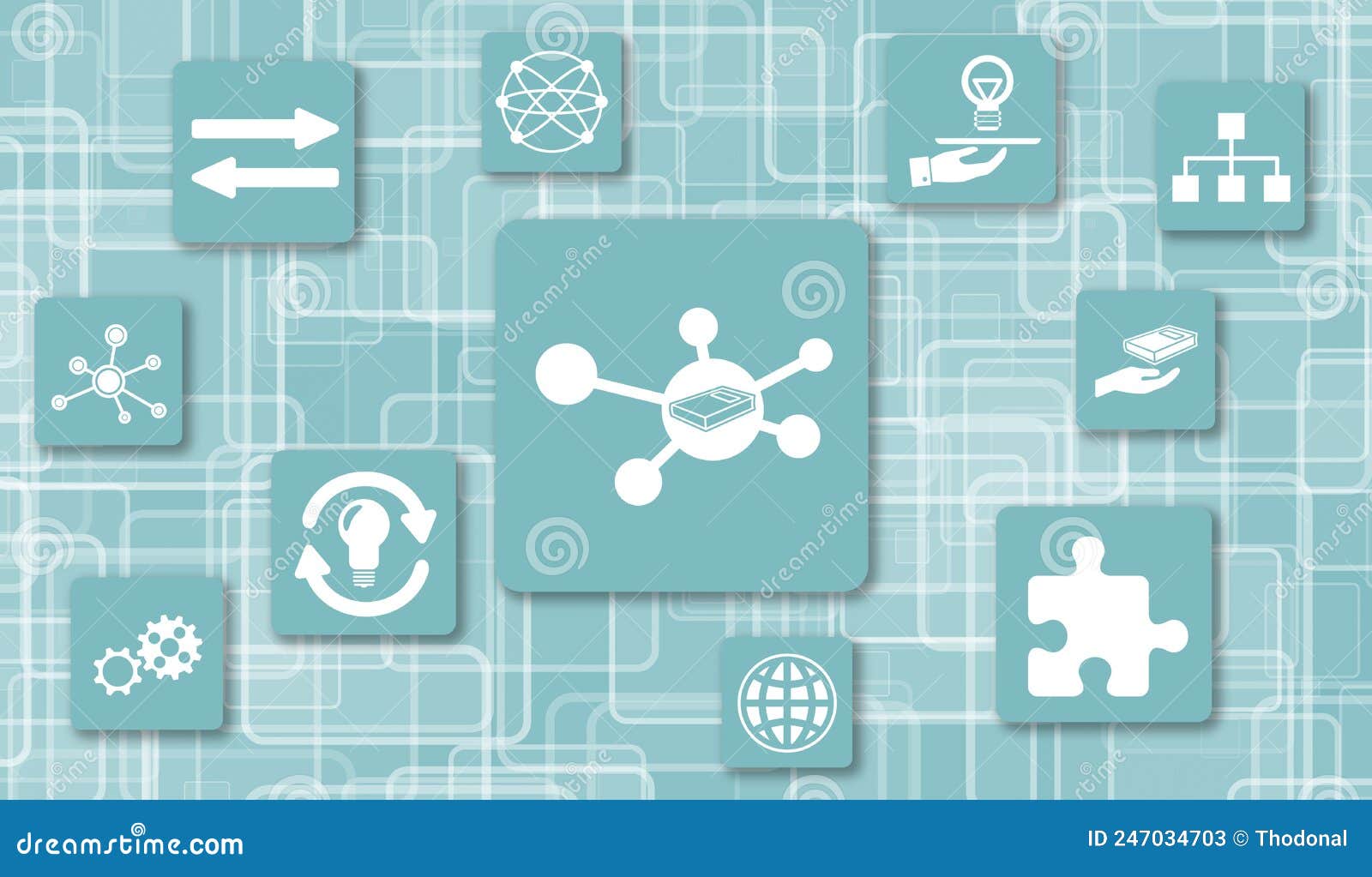 Concept of Knowledge Sharing Stock Illustration - Illustration of ...