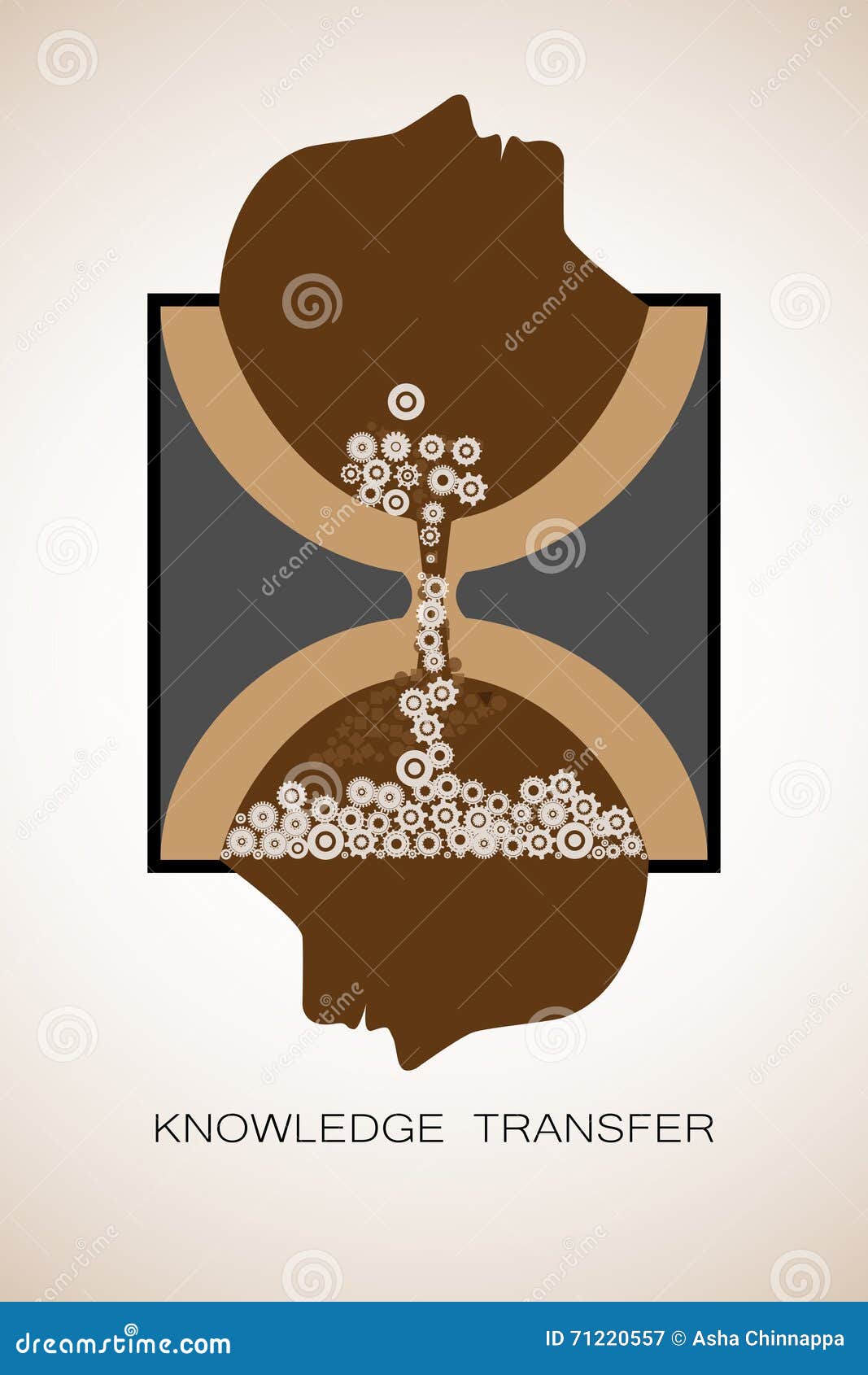 Concept of Knowledge Transfer or Brainstorming Stock Vector ...