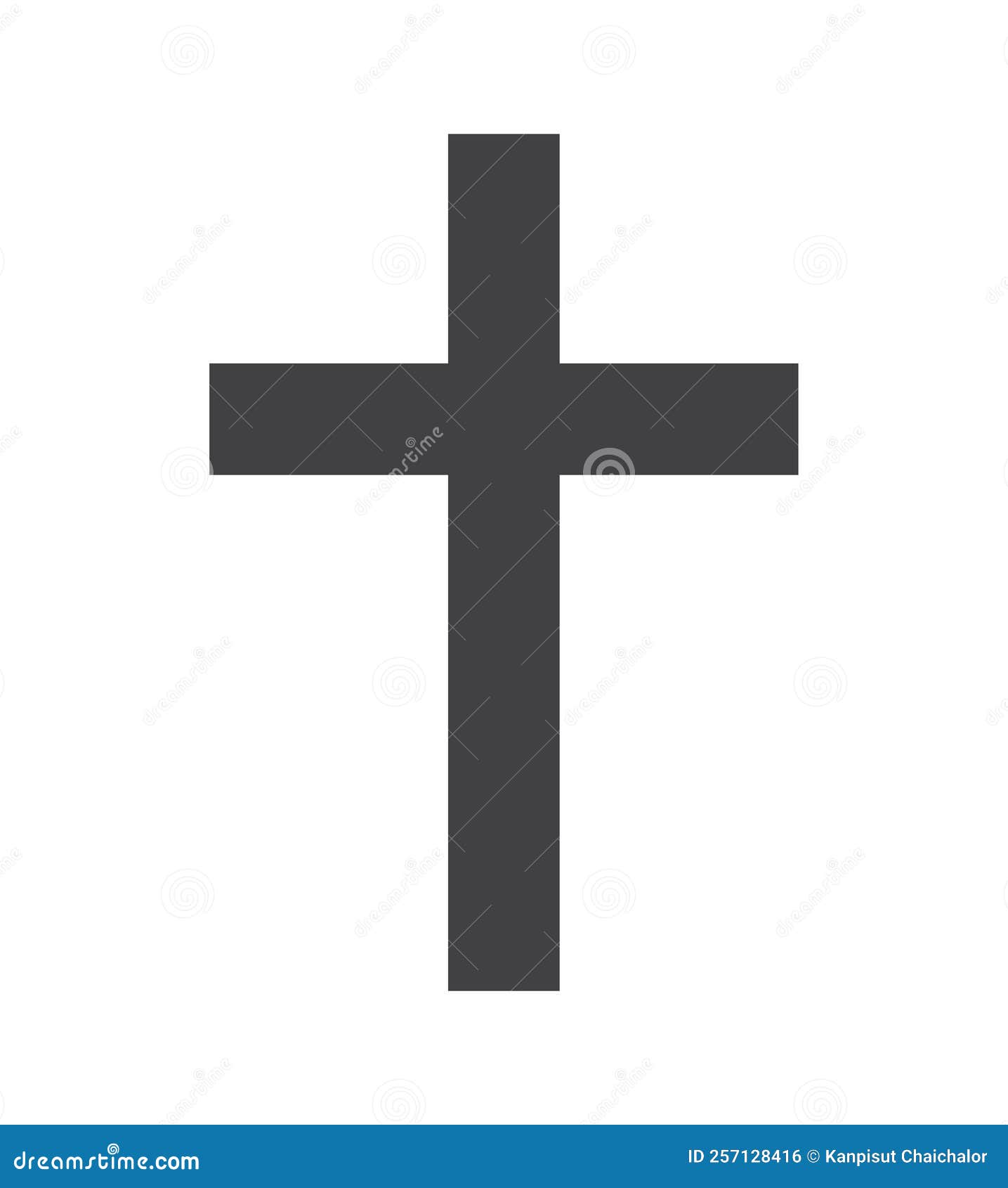 Concept Kruisje Religie Symbool Dwarssymbool. Symbool Stock Foto ...