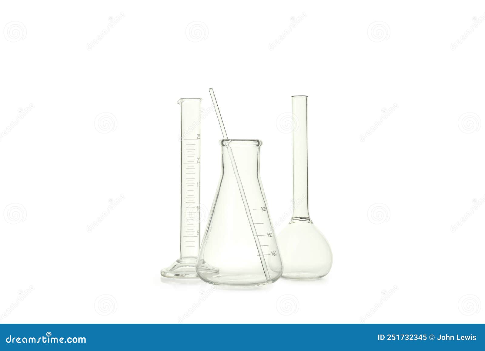 Concept of Laboratory Accessories, Isolated on White Background Stock ...
