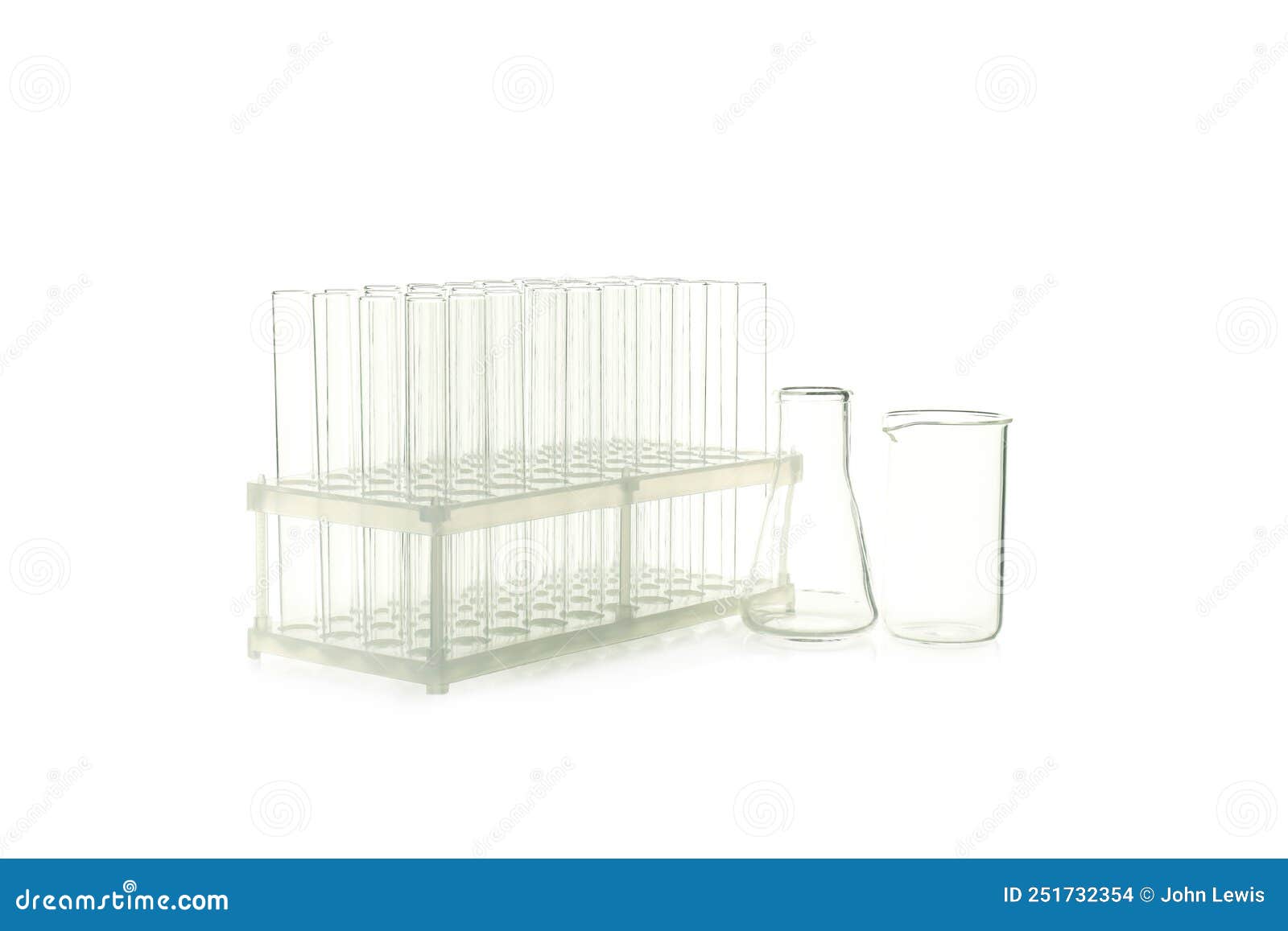 Concept of Laboratory Accessories, Isolated on White Background Stock ...