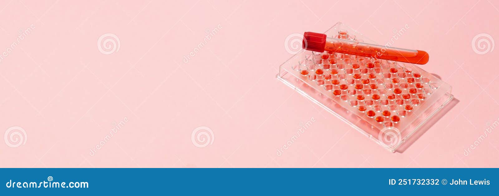 Concept of Laboratory Accessories on Pink Background Stock Photo ...