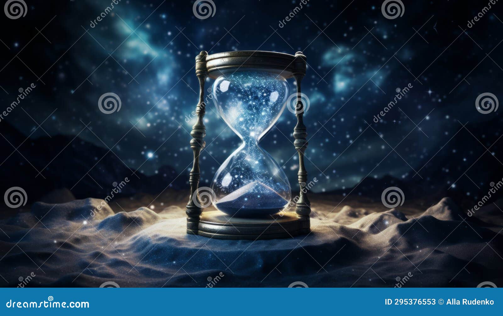 Concept of Lack of Time, Time is Running Out. Philosophical Image of ...