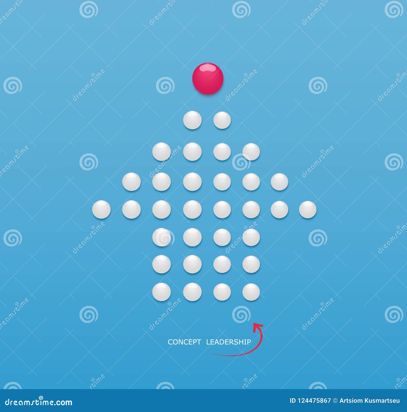 Concept leadership stock vector. Illustration of business - 124475867