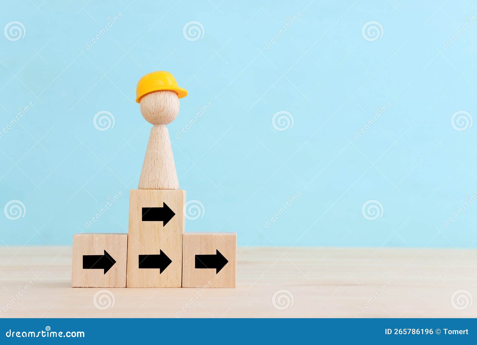 Concept of Leadership and Forwarding Ahead. Group of Figures and ...