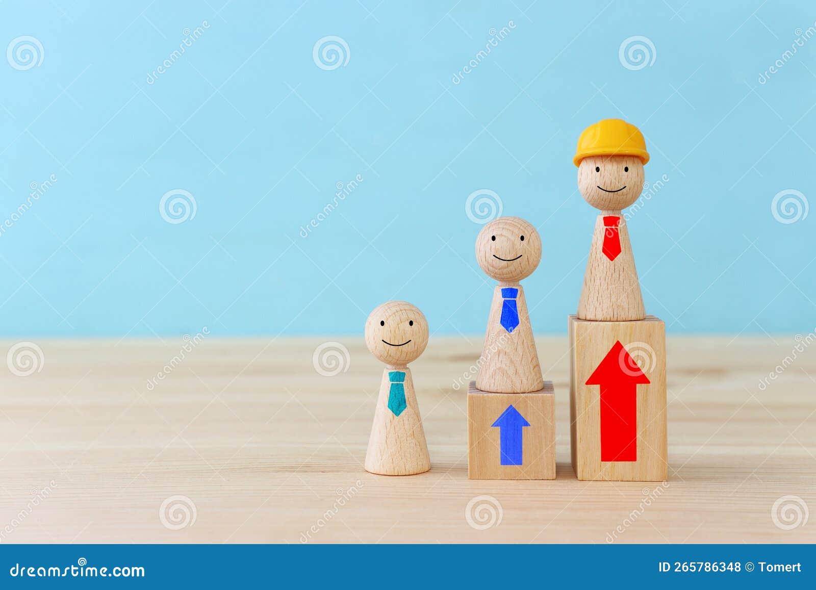 Concept of Leadership and Forwarding Ahead. Group of Figures and ...