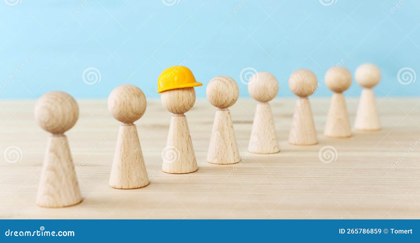 Concept of Leadership and Forwarding Ahead. Group of Figures and ...