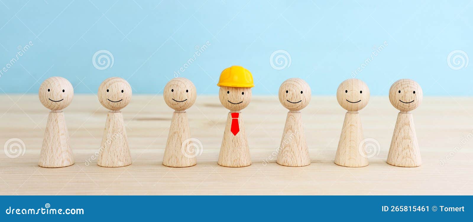 Concept of Leadership and Forwarding Ahead. Group of Figures and ...