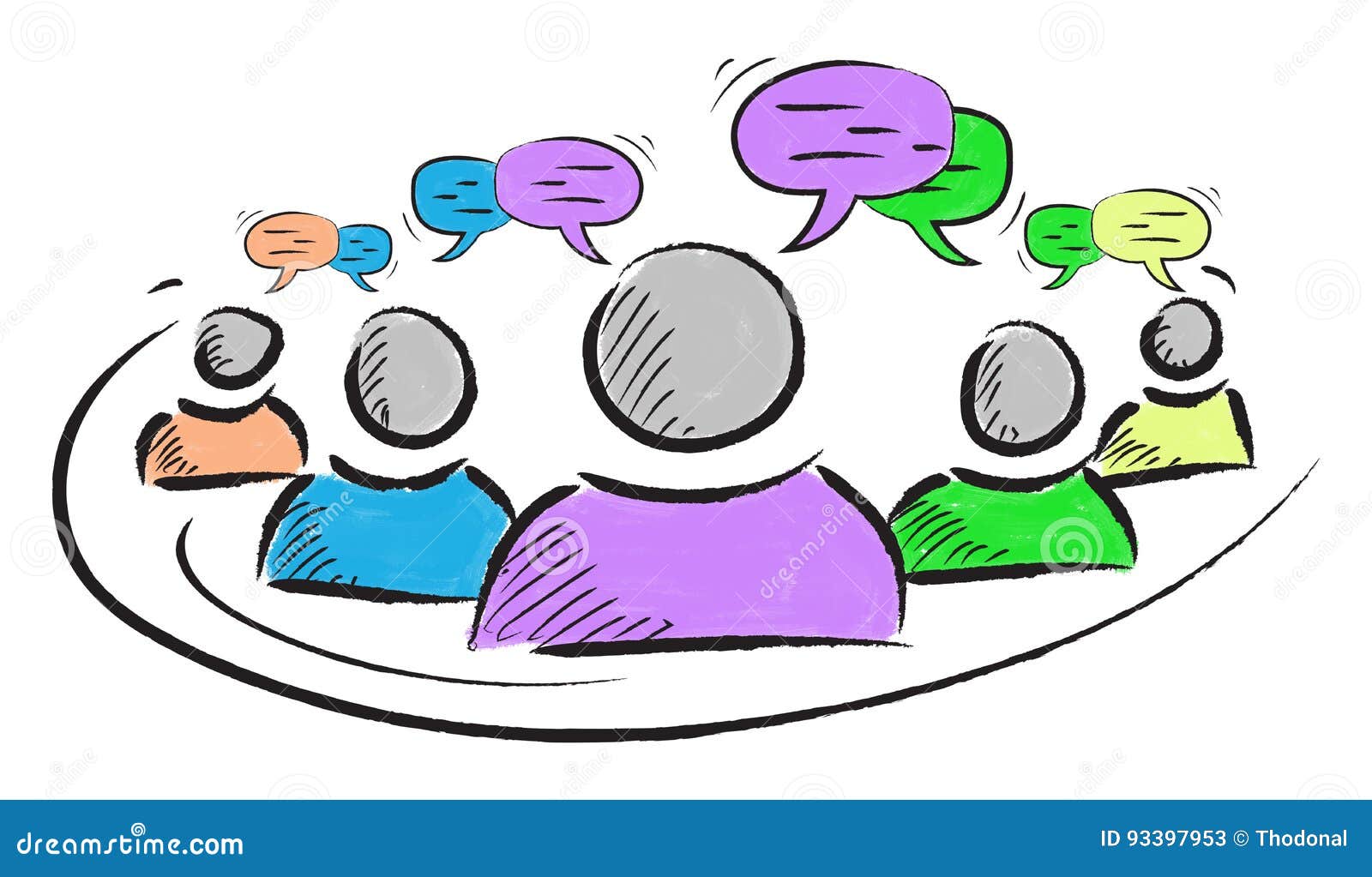 Concept of leadership stock illustration. Illustration of discussion ...