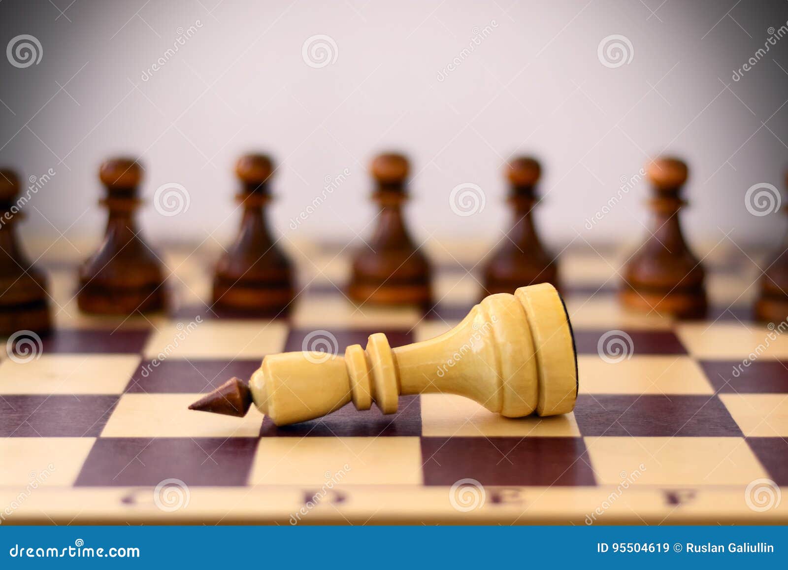 Concept of Leadership, Success, Motivation. Chess Pieces on the Board ...