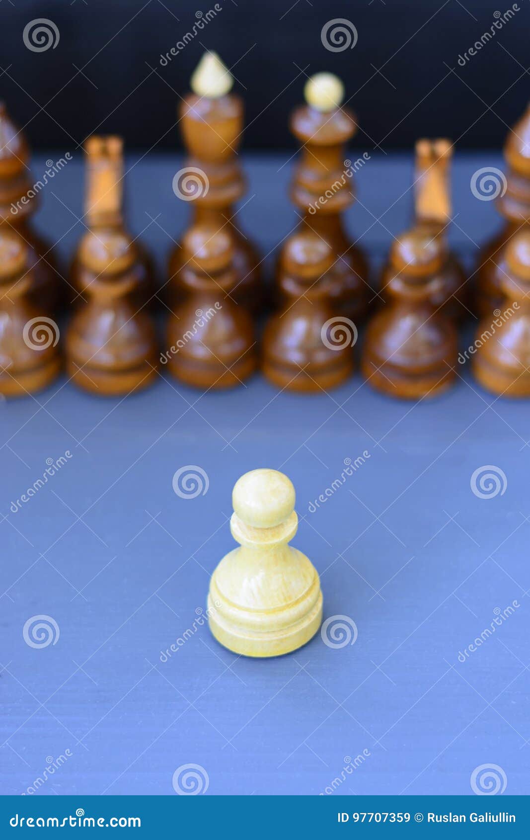 Concept of Leadership, Success, Motivation. Chess Pieces on the Board ...
