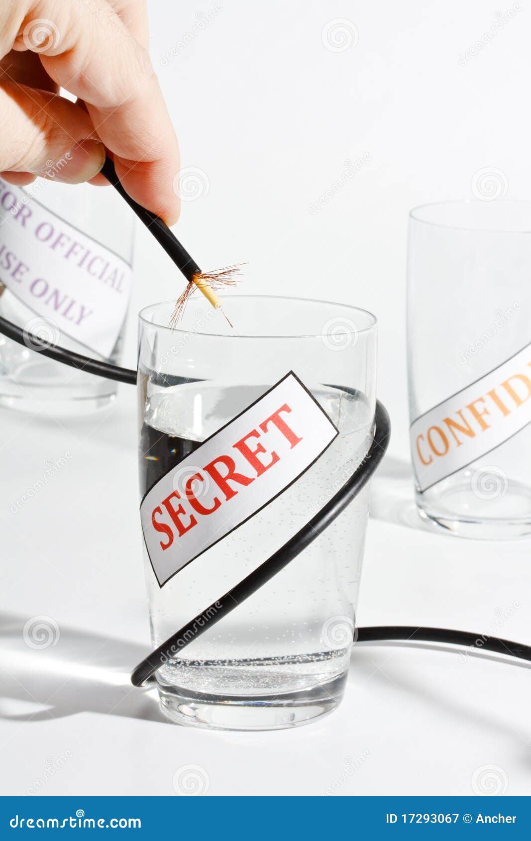 Concept for Leaking of Secret Information Stock Image - Image of ...