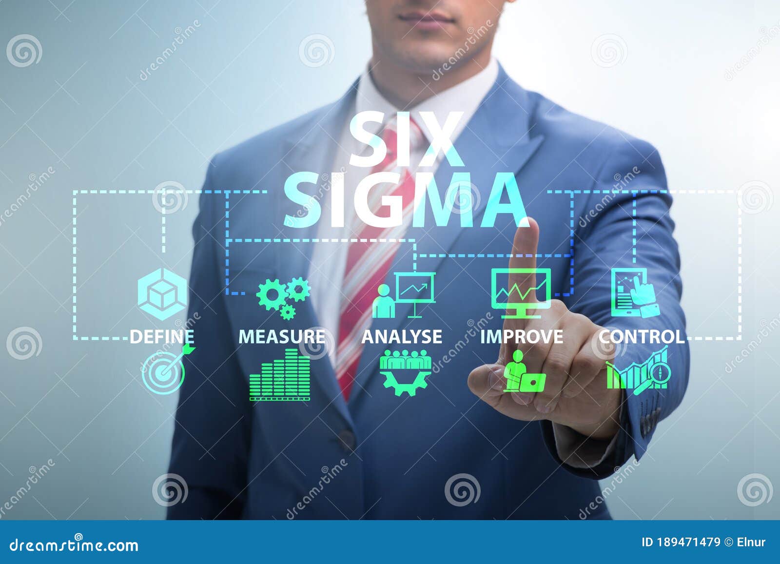 Concept of Lean Management with Six Sigma Stock Image - Image of ...