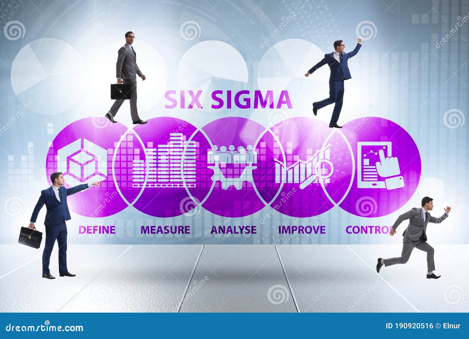 Concept of Lean Management with Six Sigma Stock Photo - Image of ...
