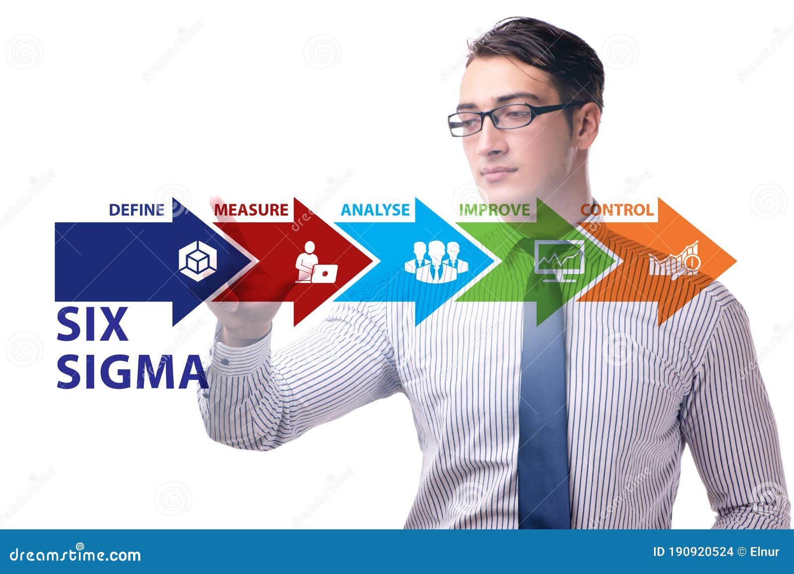 Concept of Lean Management with Six Sigma Stock Photo - Image of ...