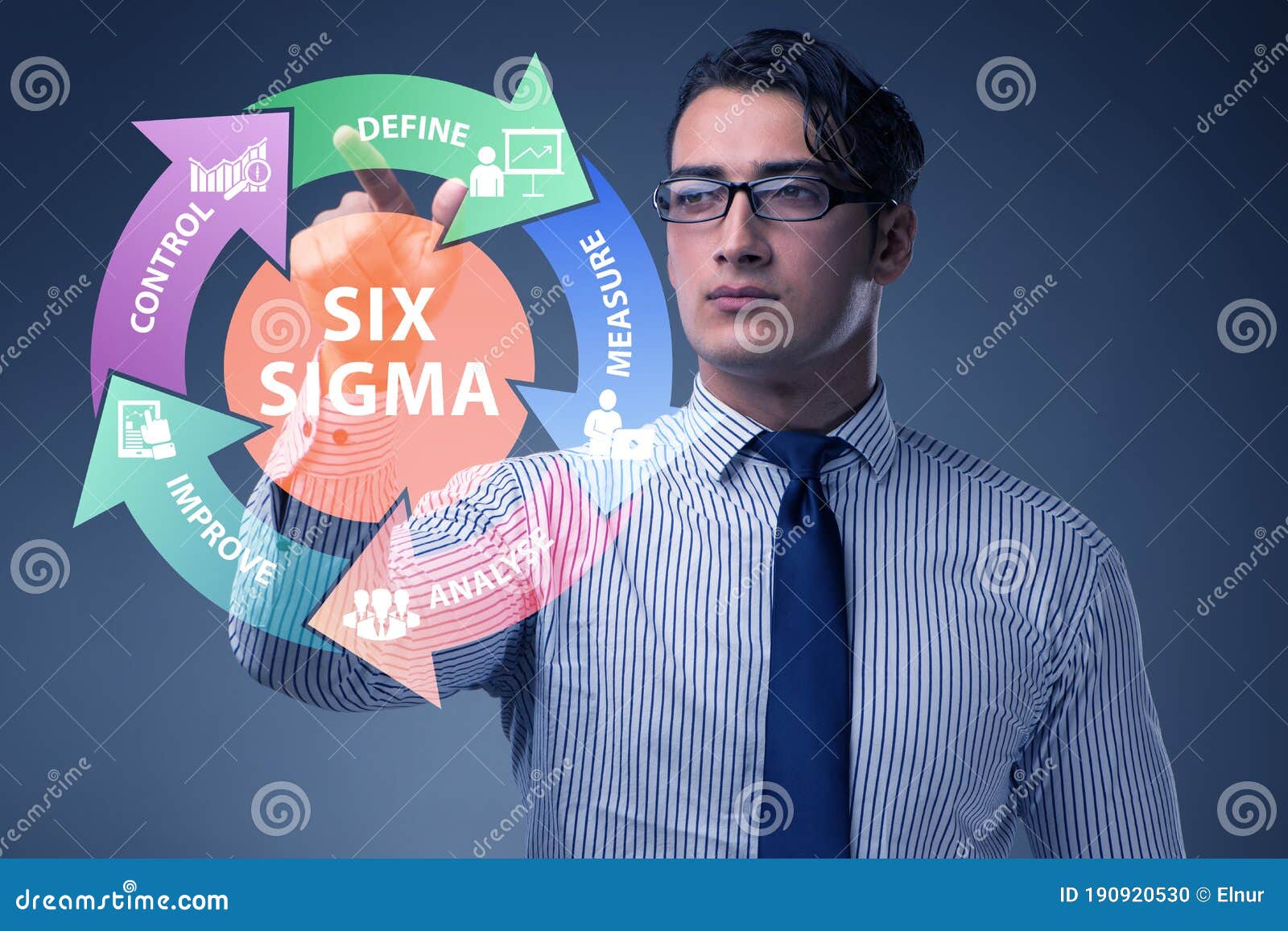 Concept of Lean Management with Six Sigma Stock Photo - Image of ...