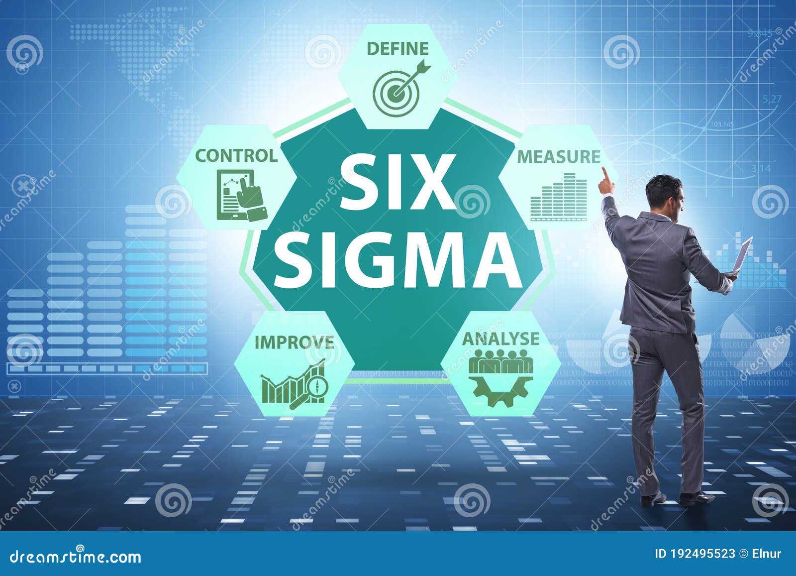 Concept of Lean Management with Six Sigma Stock Image - Image of ...