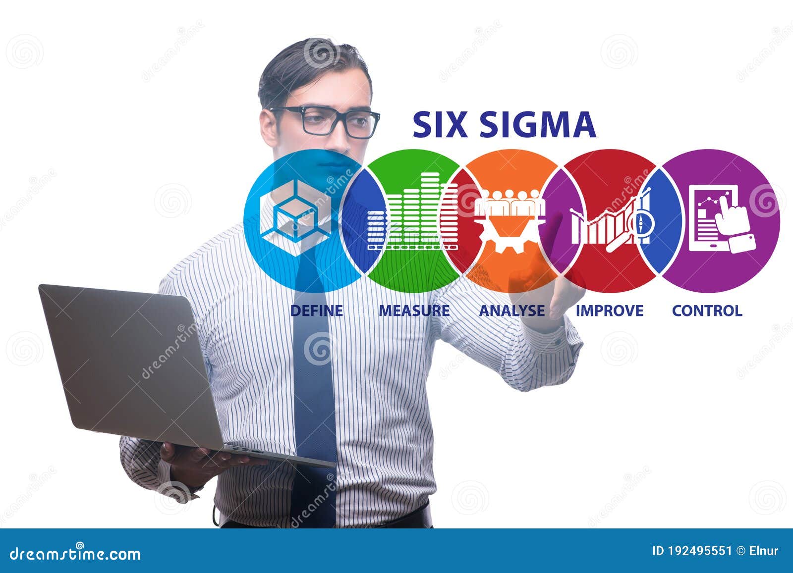 Concept of Lean Management with Six Sigma Stock Image - Image of plan ...