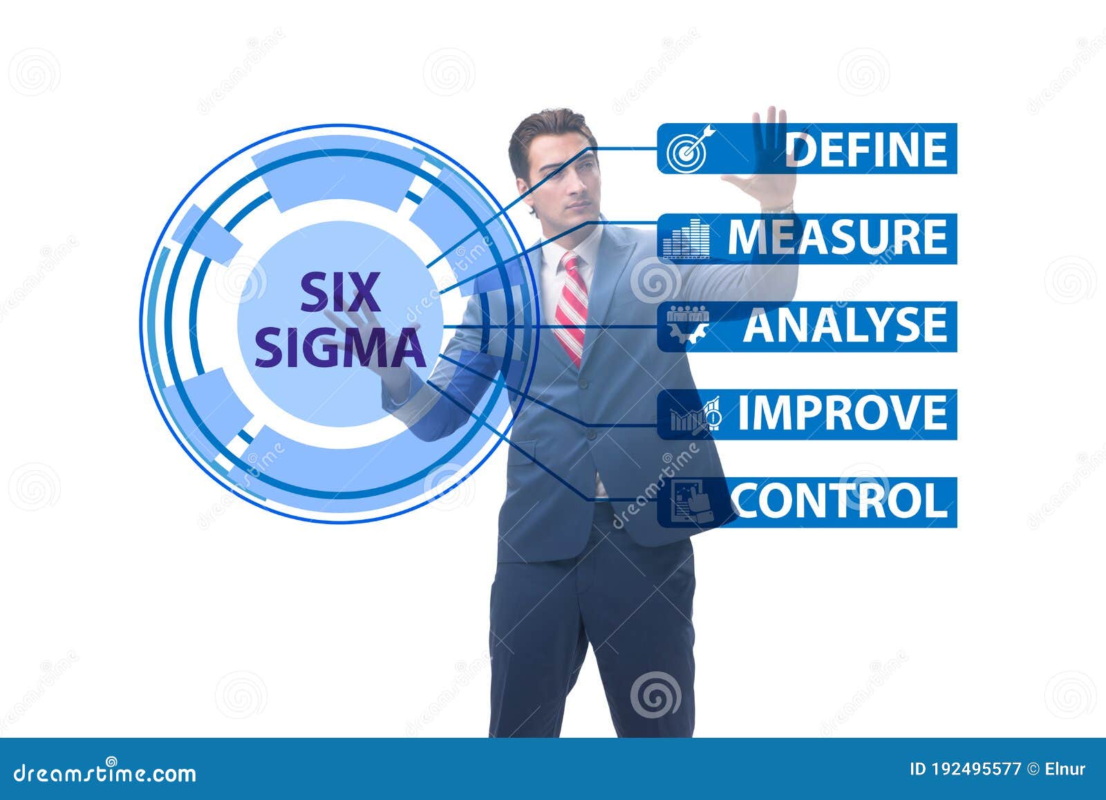 Concept of Lean Management with Six Sigma Stock Image - Image of ...