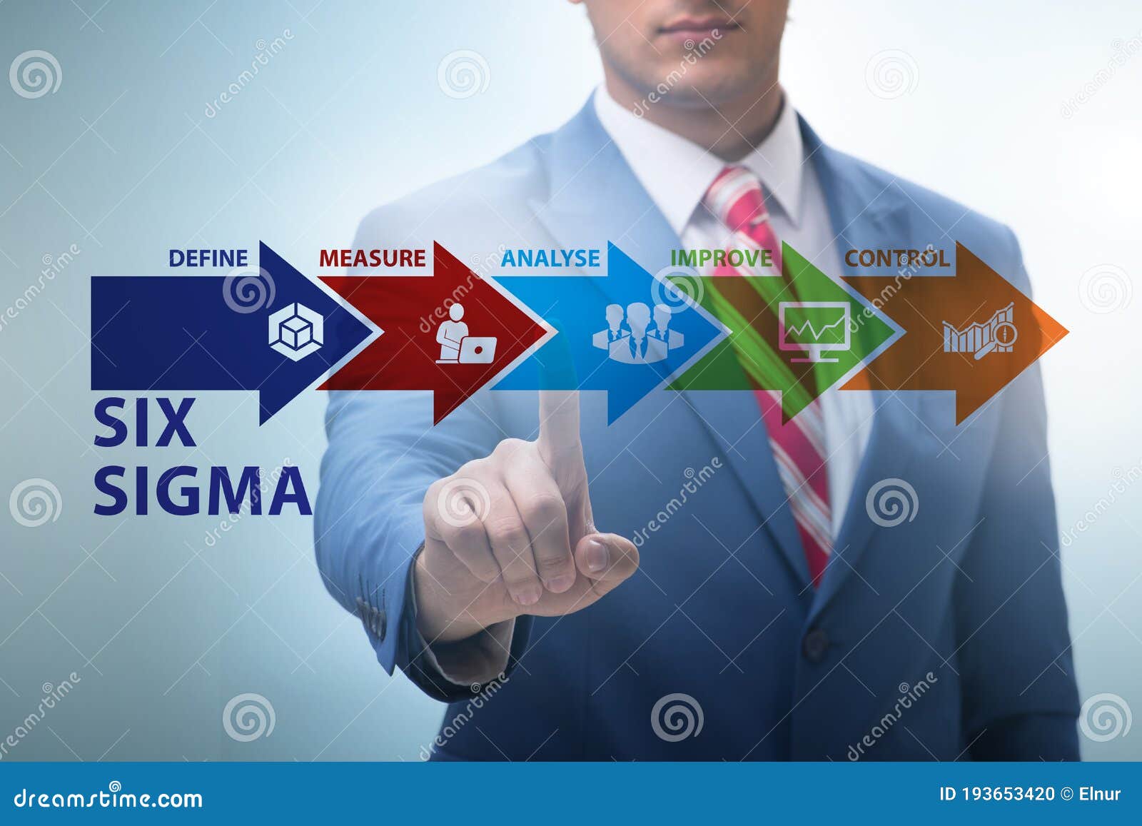 Concept of Lean Management with Six Sigma Stock Photo - Image of ...