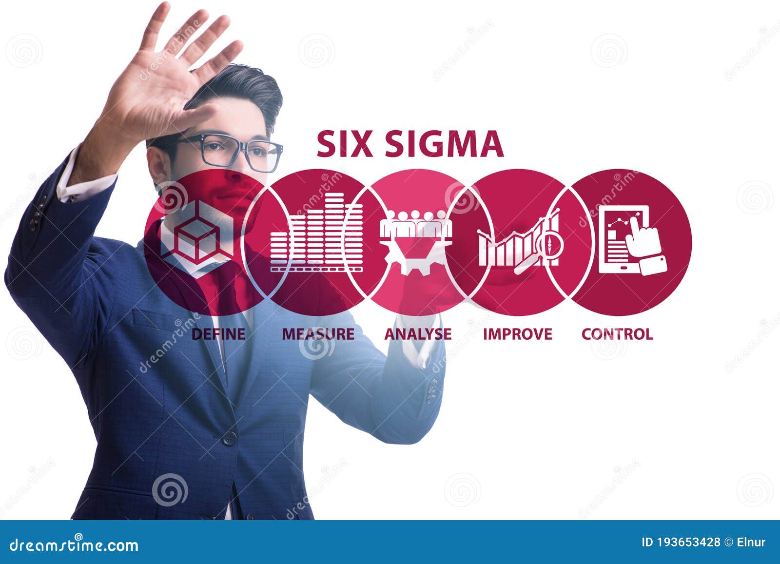 Concept of Lean Management with Six Sigma Stock Photo - Image of dmaic ...
