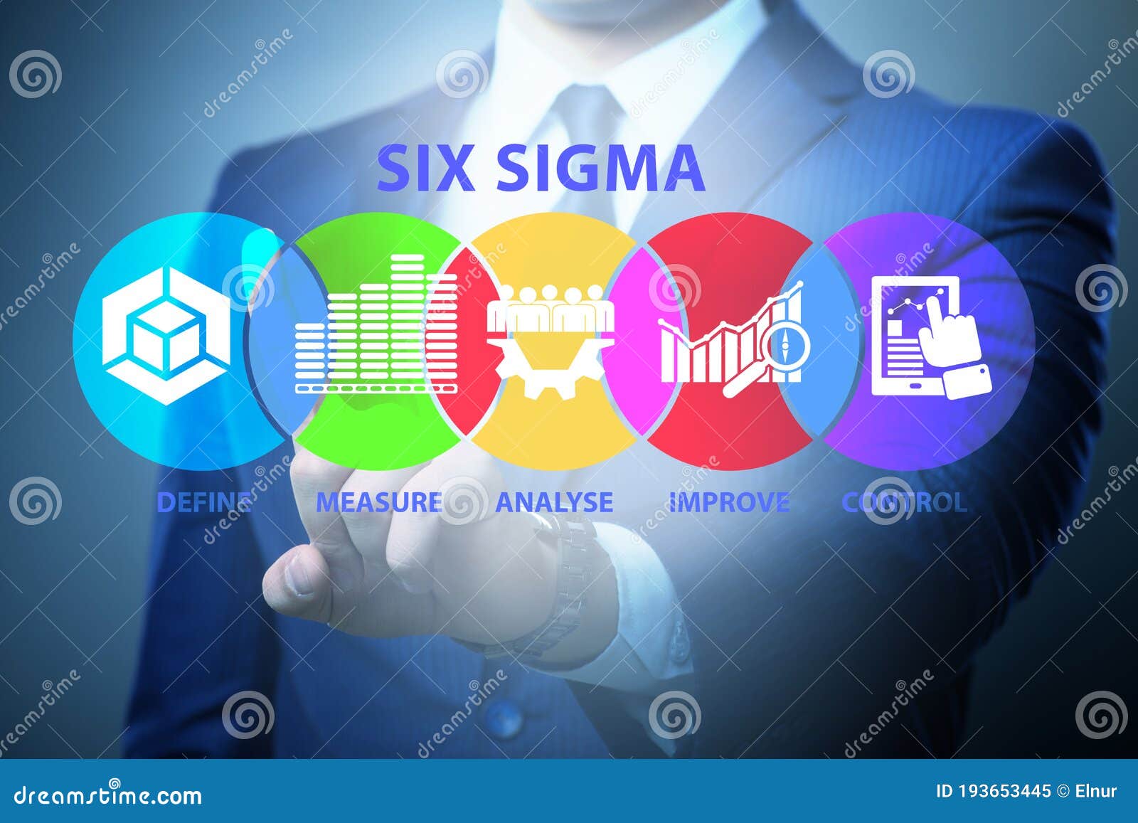 Concept of Lean Management with Six Sigma Stock Image - Image of ...
