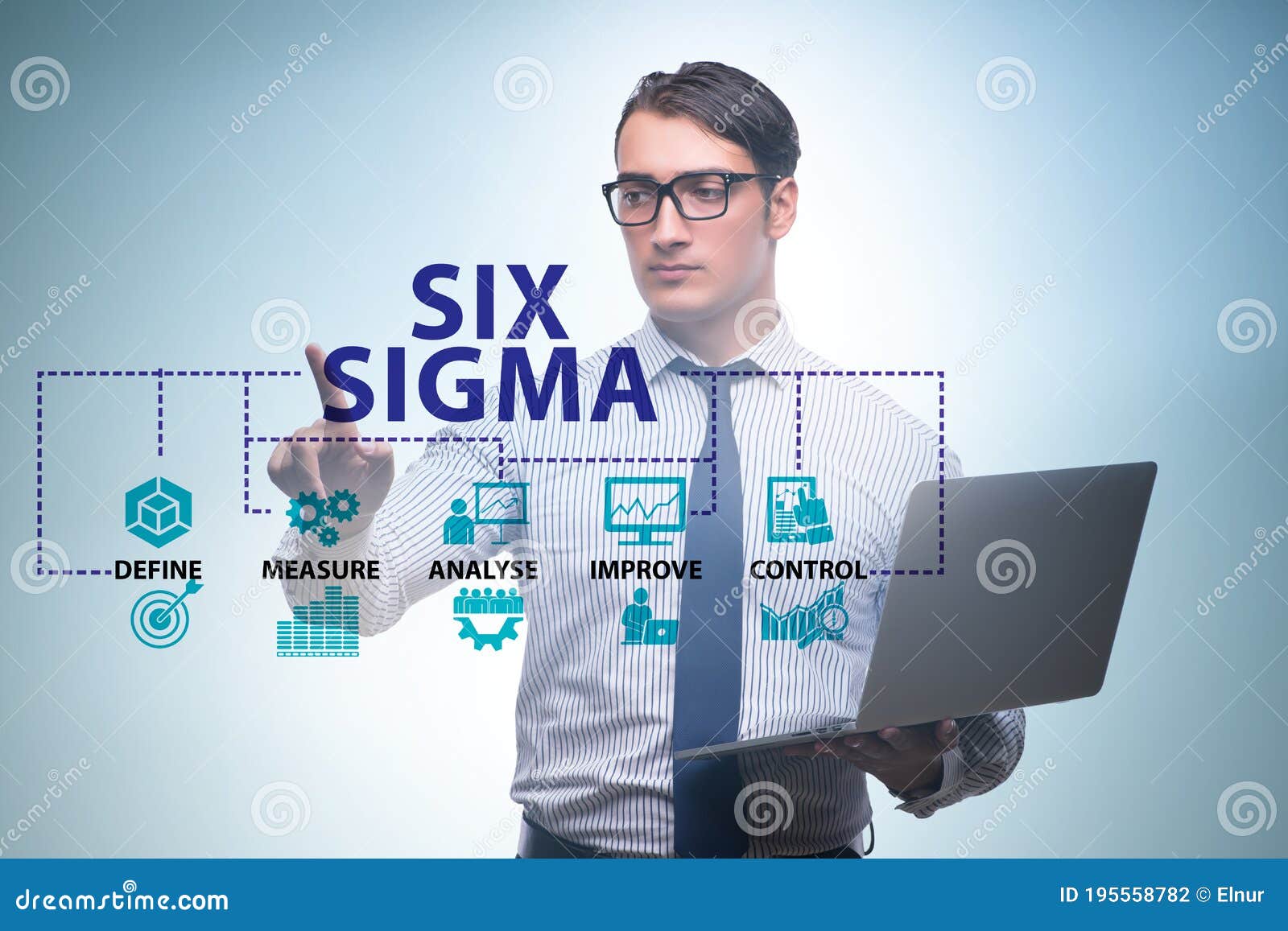 Concept of Lean Management with Six Sigma Stock Photo - Image of ...