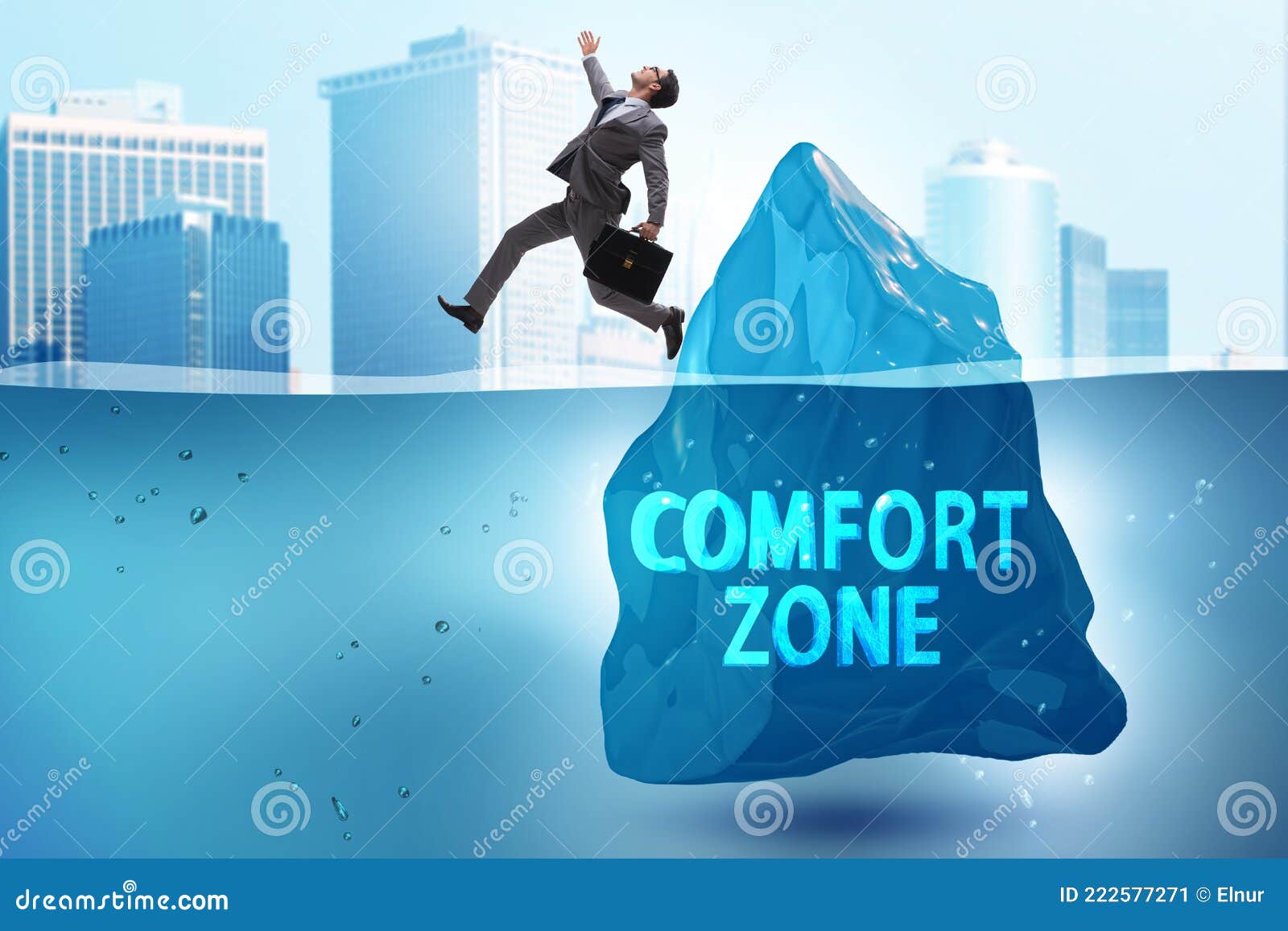 Concept of Leaving Zone of Comfort Stock Image - Image of business ...