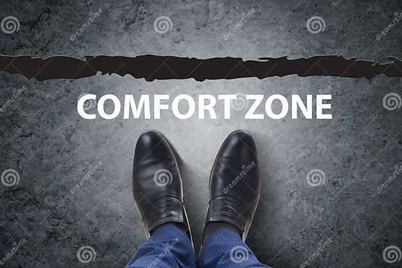 Concept of Leaving the Comfort Zone Stock Image - Image of development ...