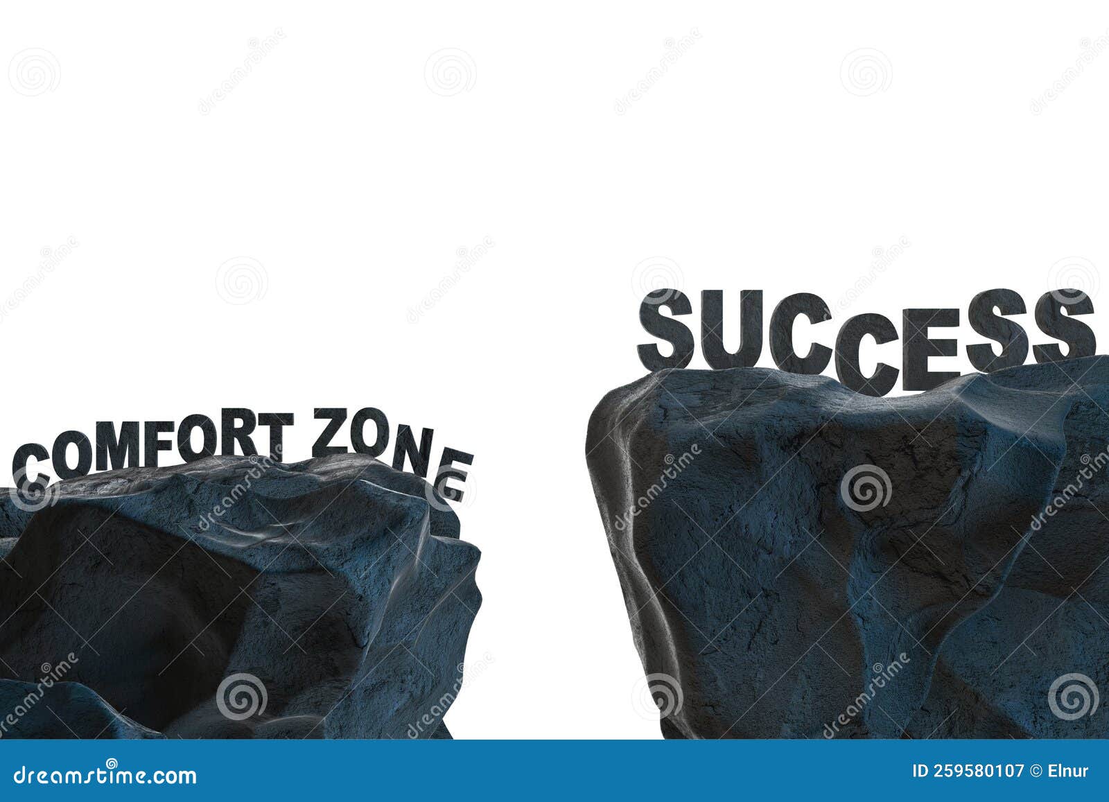 Concept of Leaving the Comfort Zone Stock Illustration - Illustration ...