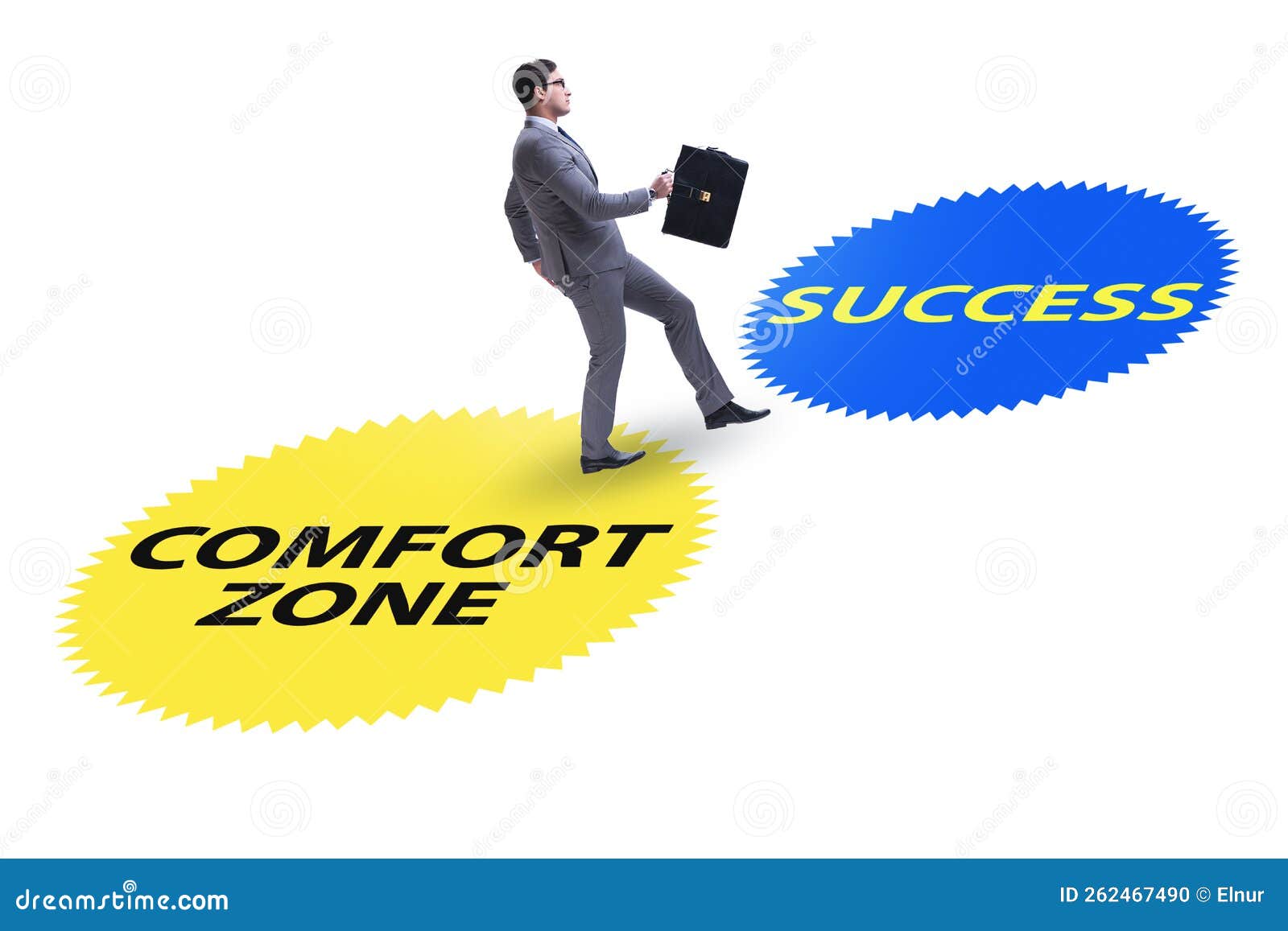 Concept of Leaving the Comfort Zone Stock Photo - Image of confidence ...