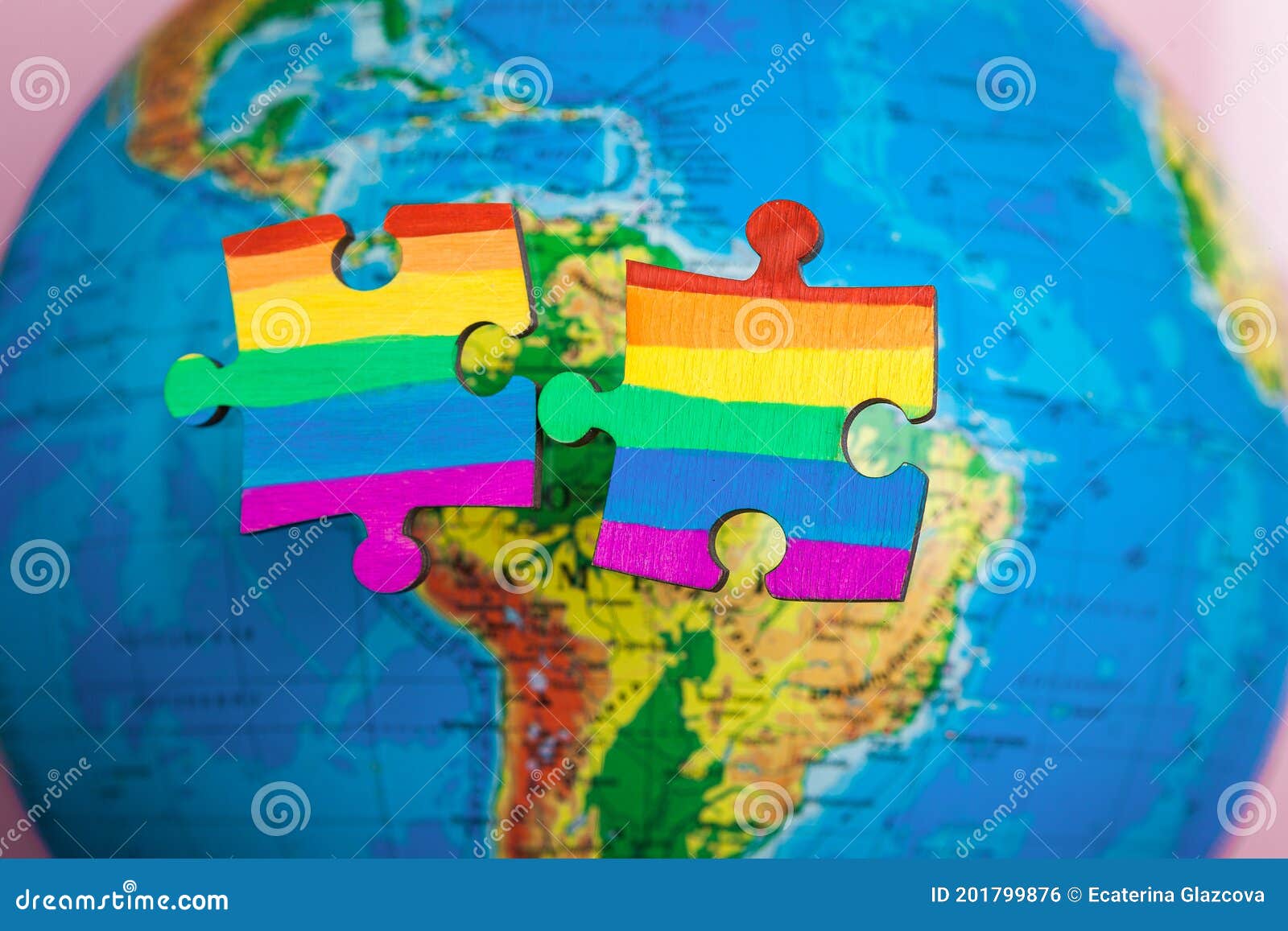 Lgbt As A Part Of Society One Puzzle With The Coloring Of The Flag Of