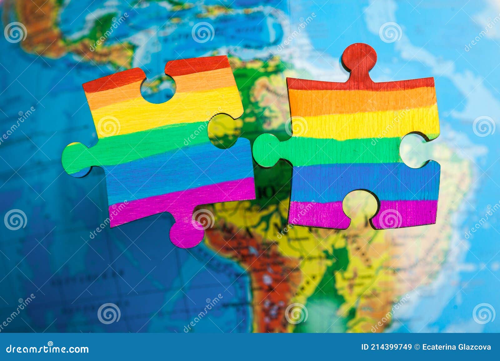 Lgbt As A Part Of Society One Puzzle With The Coloring Of The Flag Of