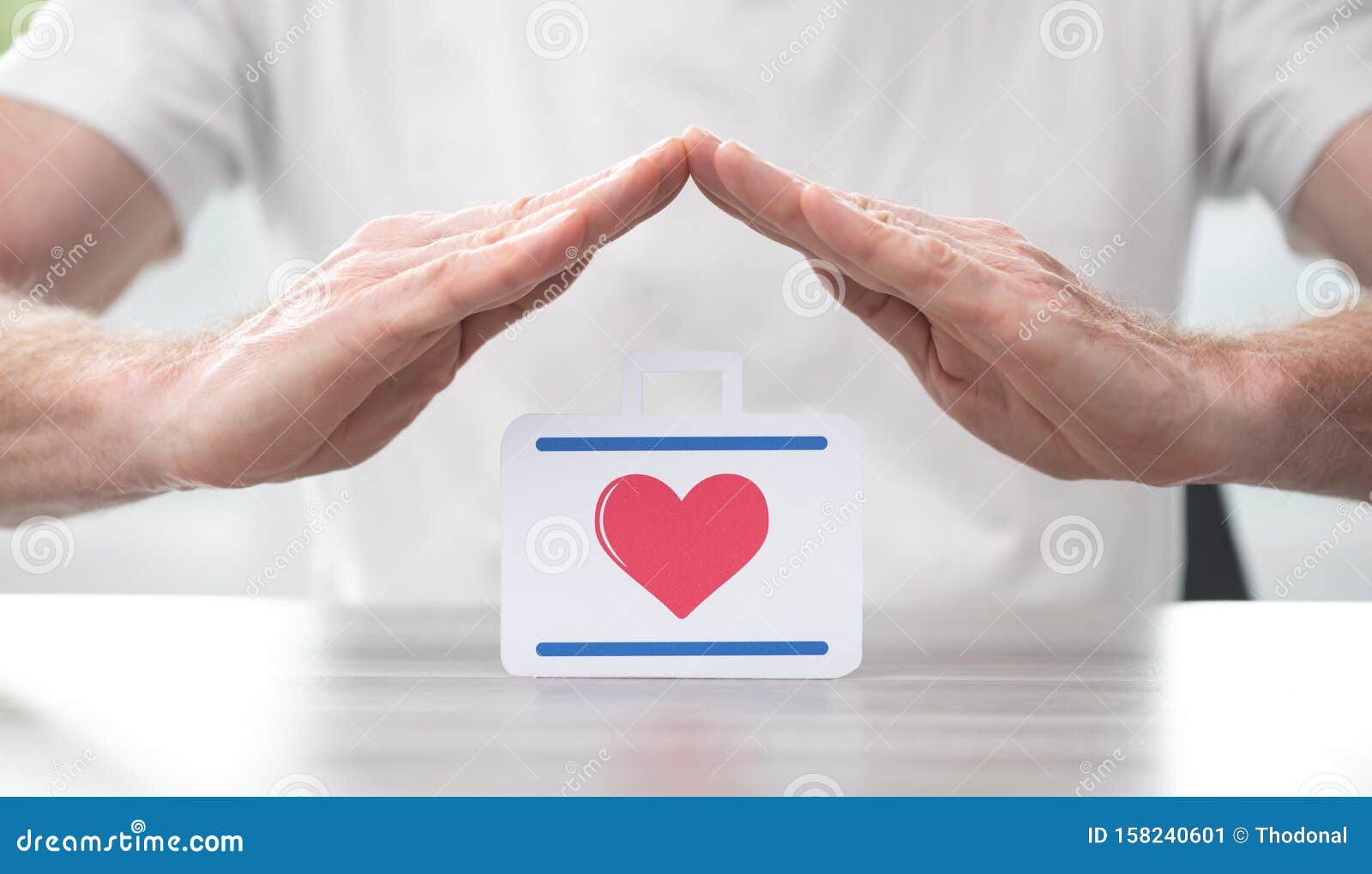 Concept of life saving stock image. Image of heart, protect - 158240601