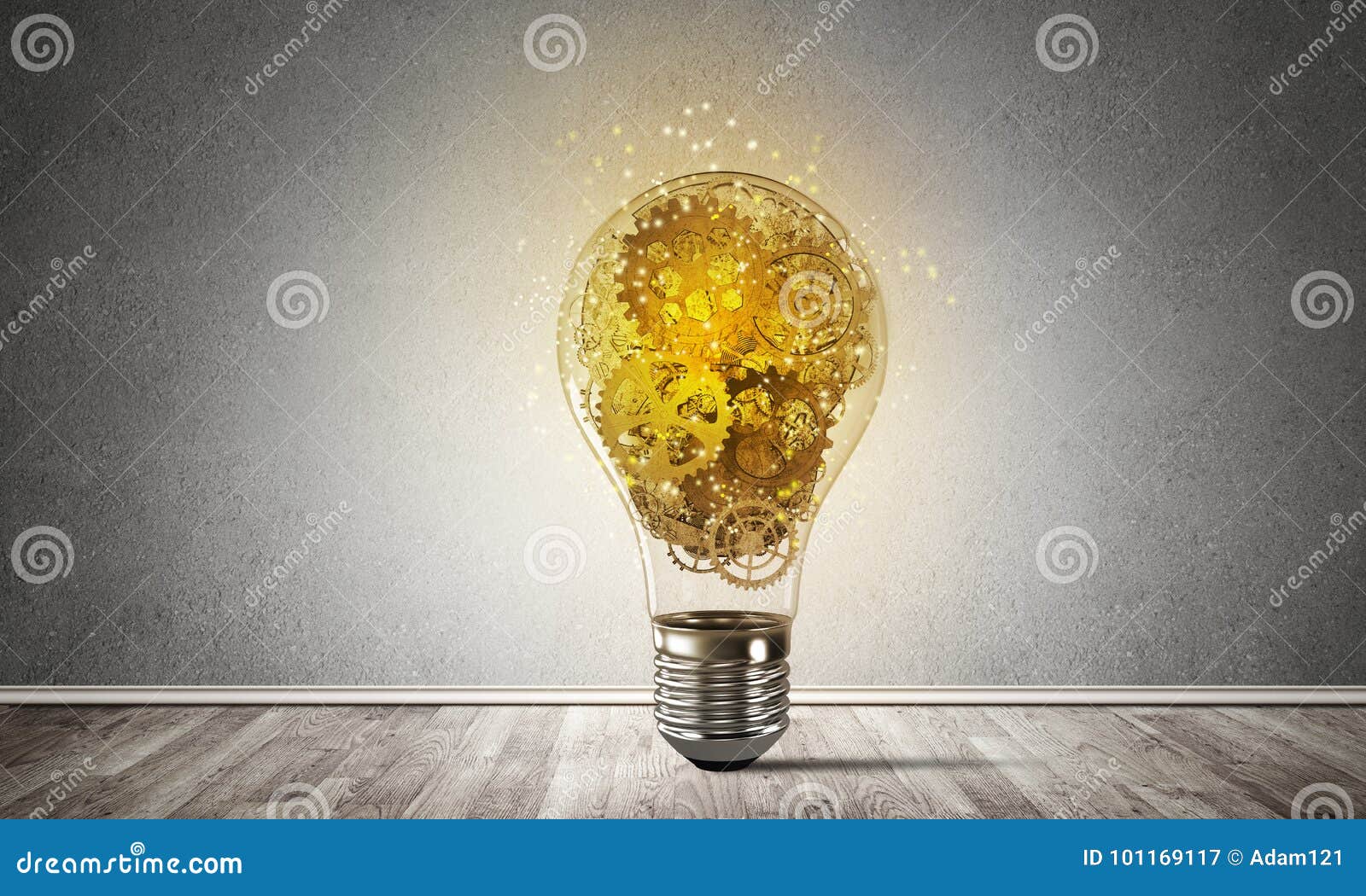 Concept Lightbulb Als Symbool Van Nieuw Idee Stock Illustratie ...