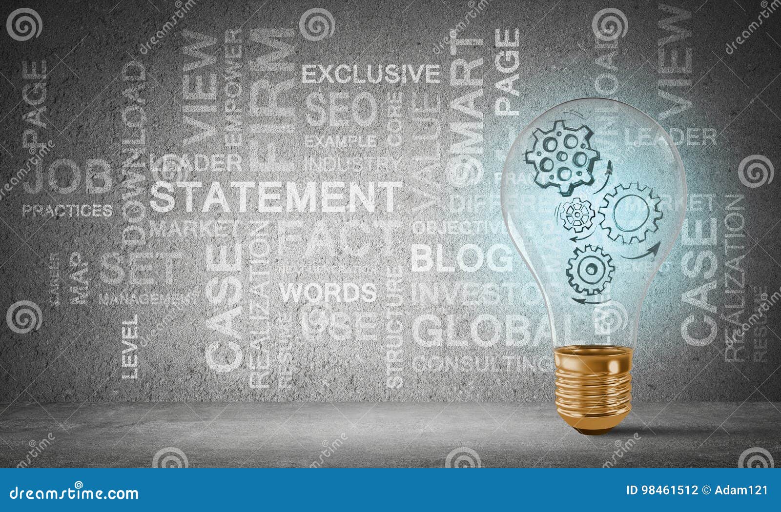 Concept Lightbulb Als Symbool Van Nieuw Idee Stock Illustratie ...