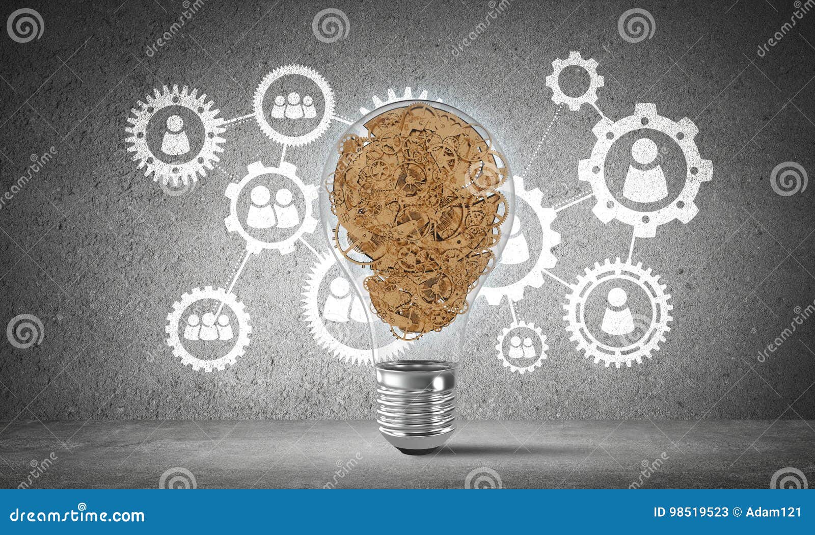 Concept Lightbulb Als Symbool Van Nieuw Idee Stock Illustratie ...