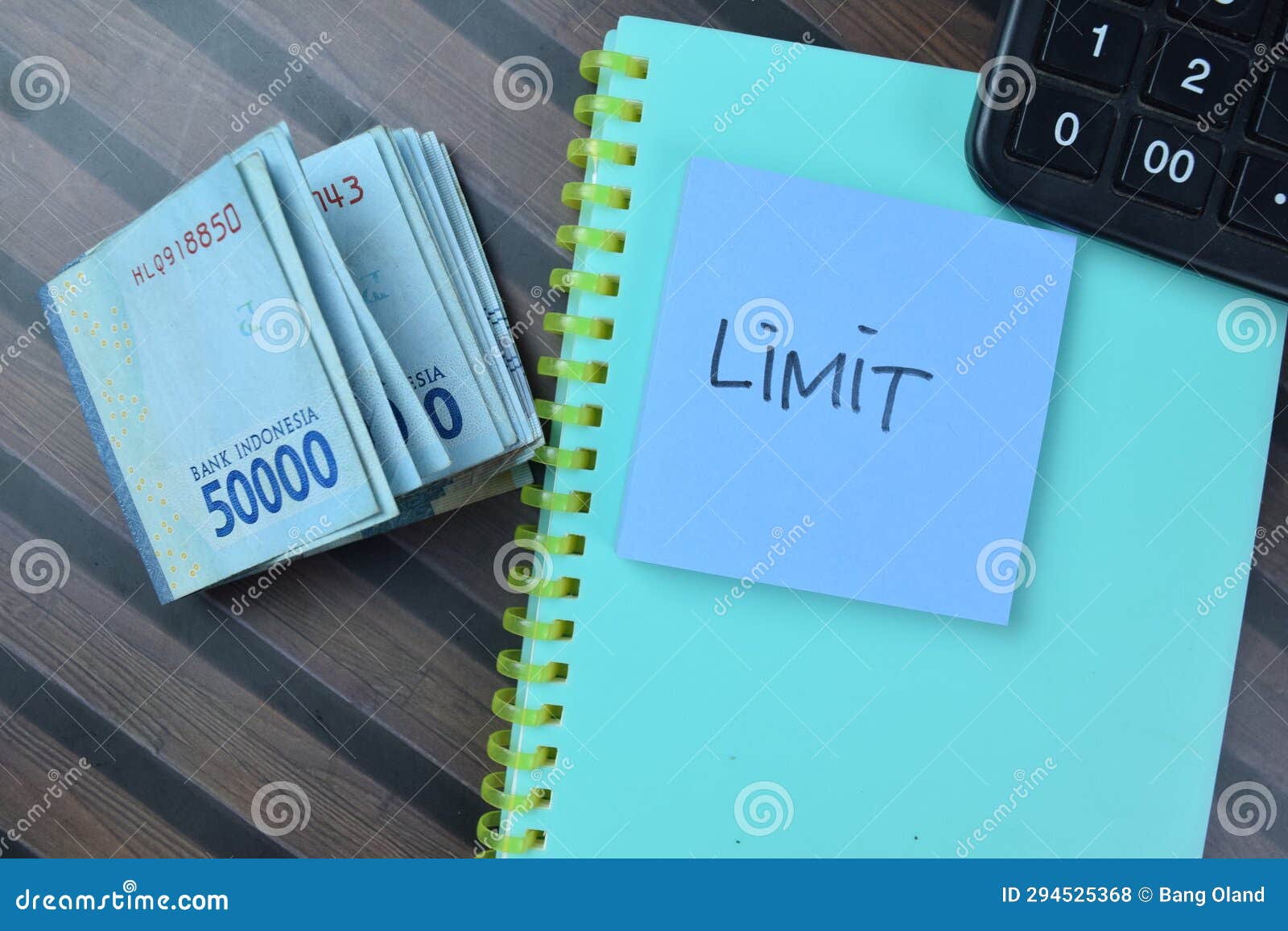 Concept of Limit Write on Sticky Notes with Indonesian Currency ...