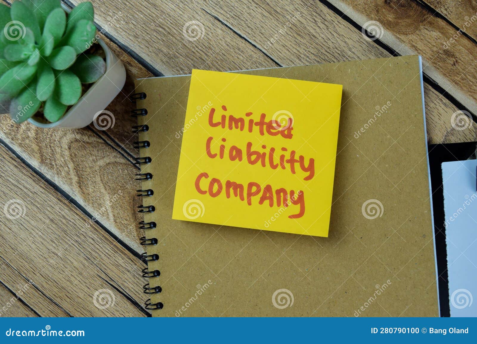 Concept of Limited Liability Company Write on Sticky Notes Isolated on ...