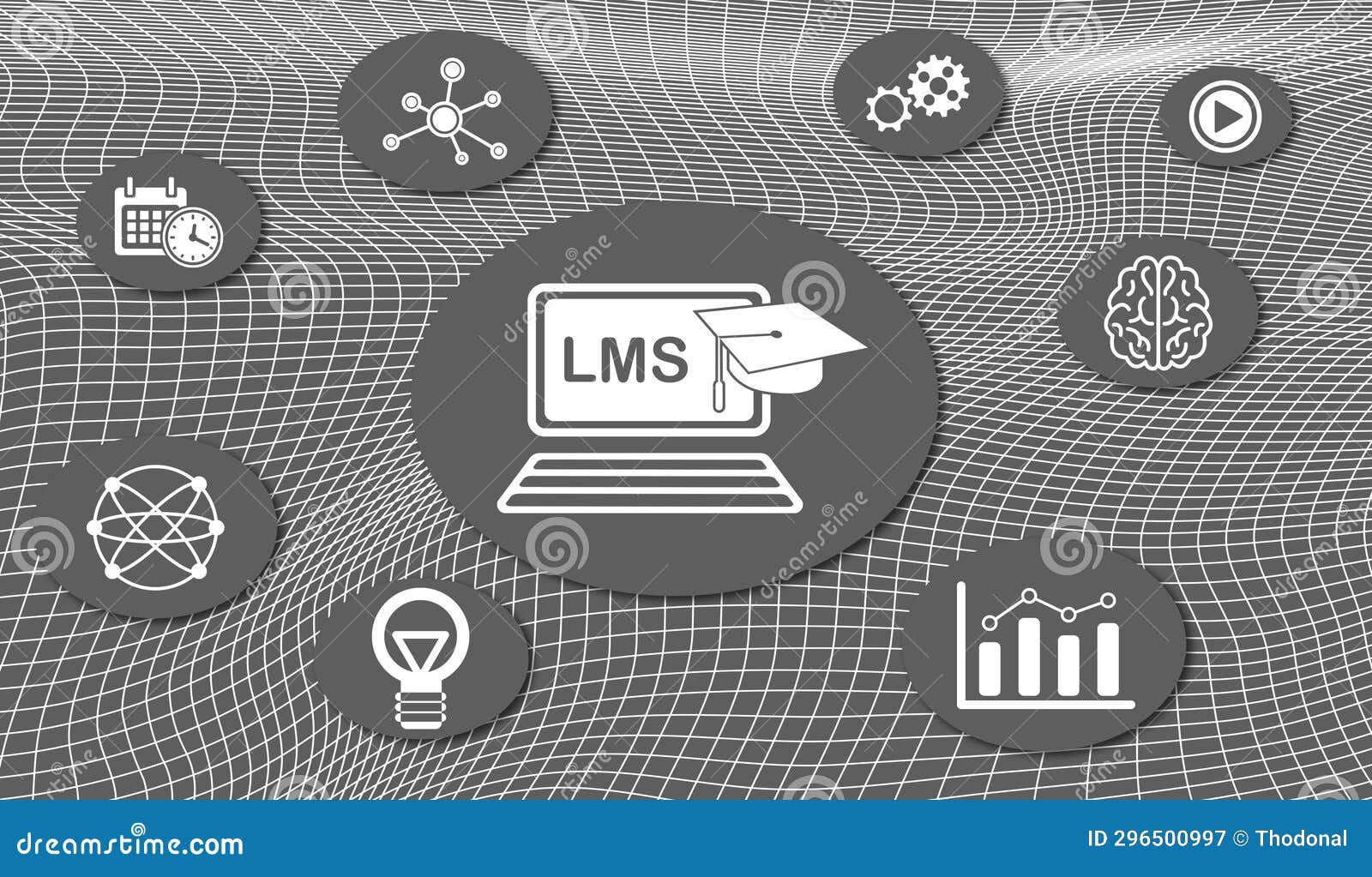 Concept of lms stock illustration. Illustration of training - 296500997