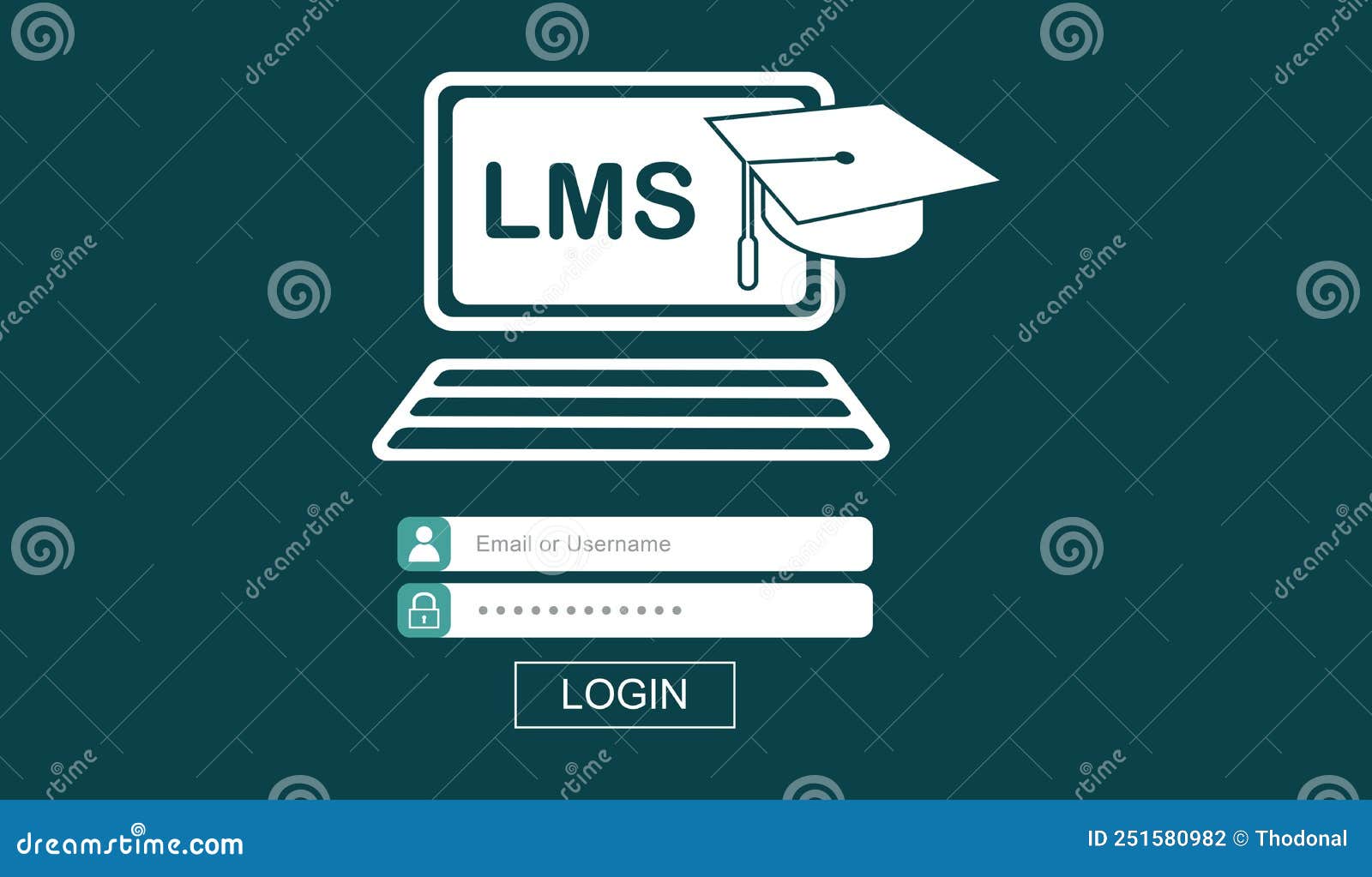 Concept of lms stock illustration. Illustration of technology - 251580982