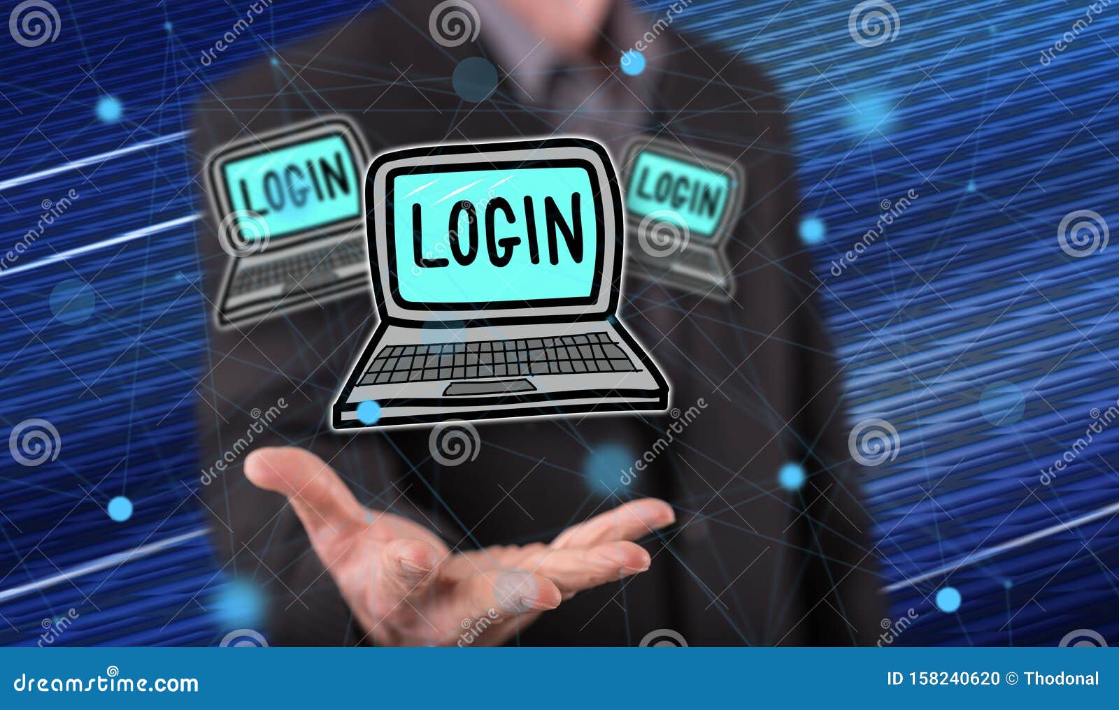 Concept of login stock photo. Image of internet, background - 158240620