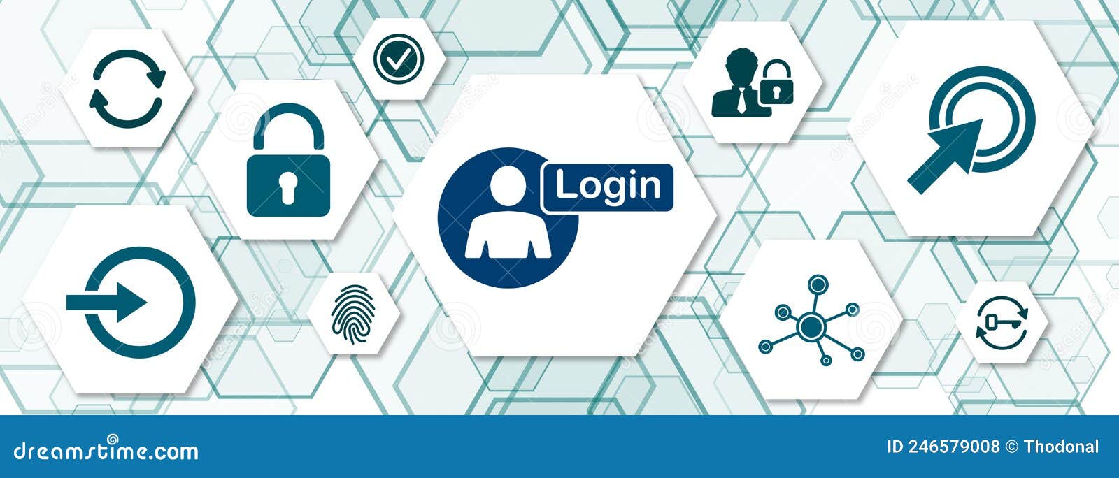 Concept of login stock illustration. Illustration of register - 246579008
