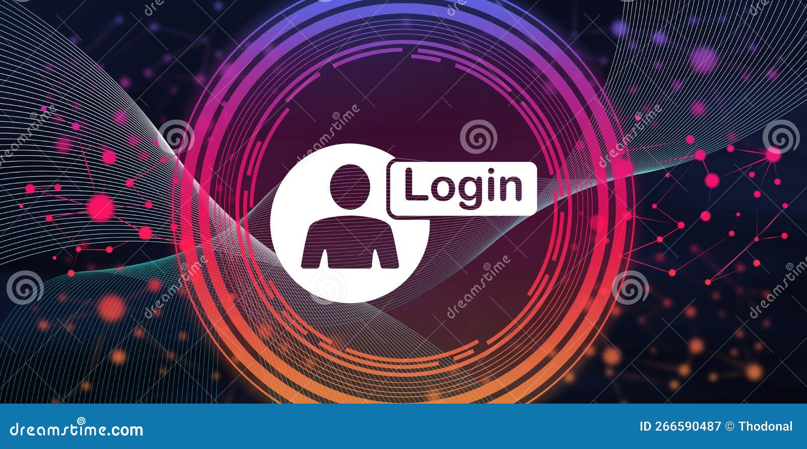 Concept of login stock illustration. Illustration of entry - 266590487