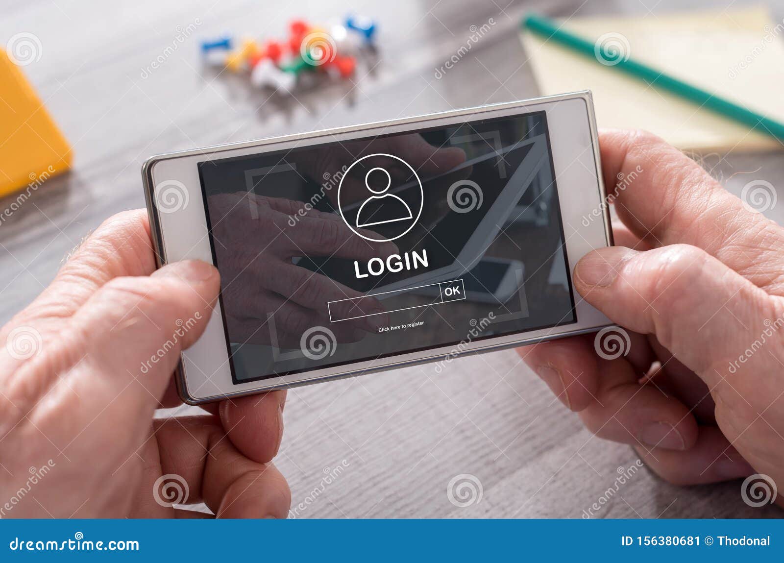 Concept of login stock image. Image of website, access - 156380681