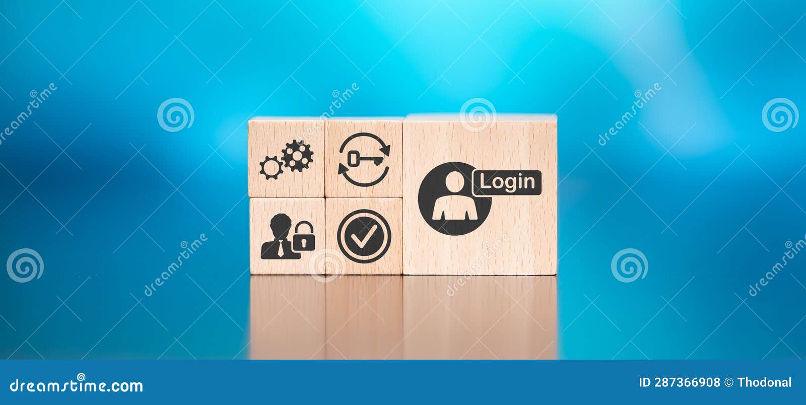Concept of login stock photo. Image of cube, password - 287366908
