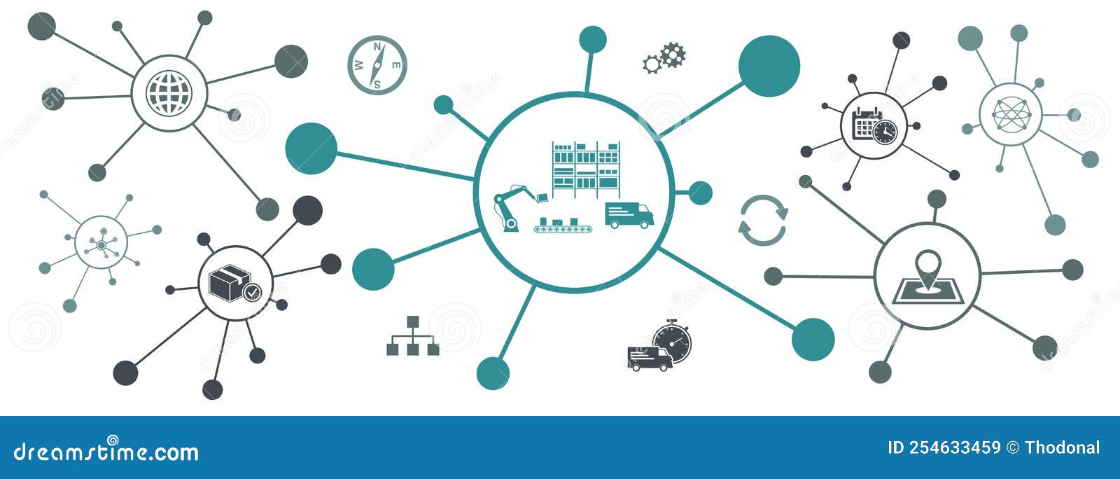 Concept of logistics stock illustration. Illustration of storage ...