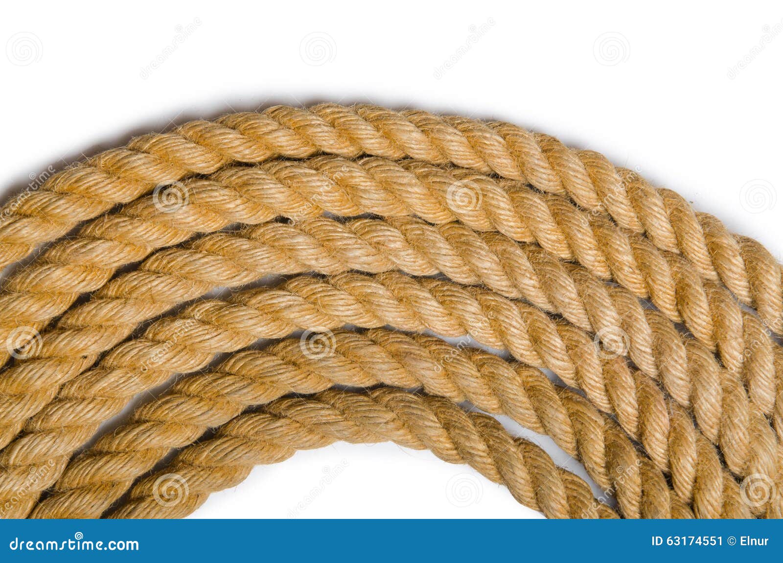 The Concept with Long Hemp Rope Stock Image - Image of concepts, knot ...
